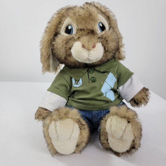 BAB | Toys | Build A Bear Bab Brown Rabbit Bunny Green Shirt Blue Jean ...